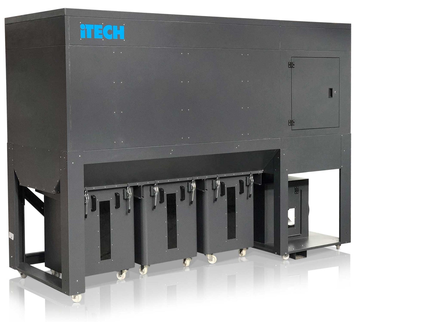 STK10000 ENCLOSED FINE DUST EXTRACTOR 11kw WITH 3 BINS – iTECH Machinery