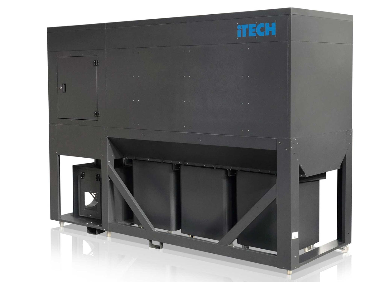 STK10000 ENCLOSED FINE DUST EXTRACTOR 11kw WITH 3 BINS – iTECH Machinery