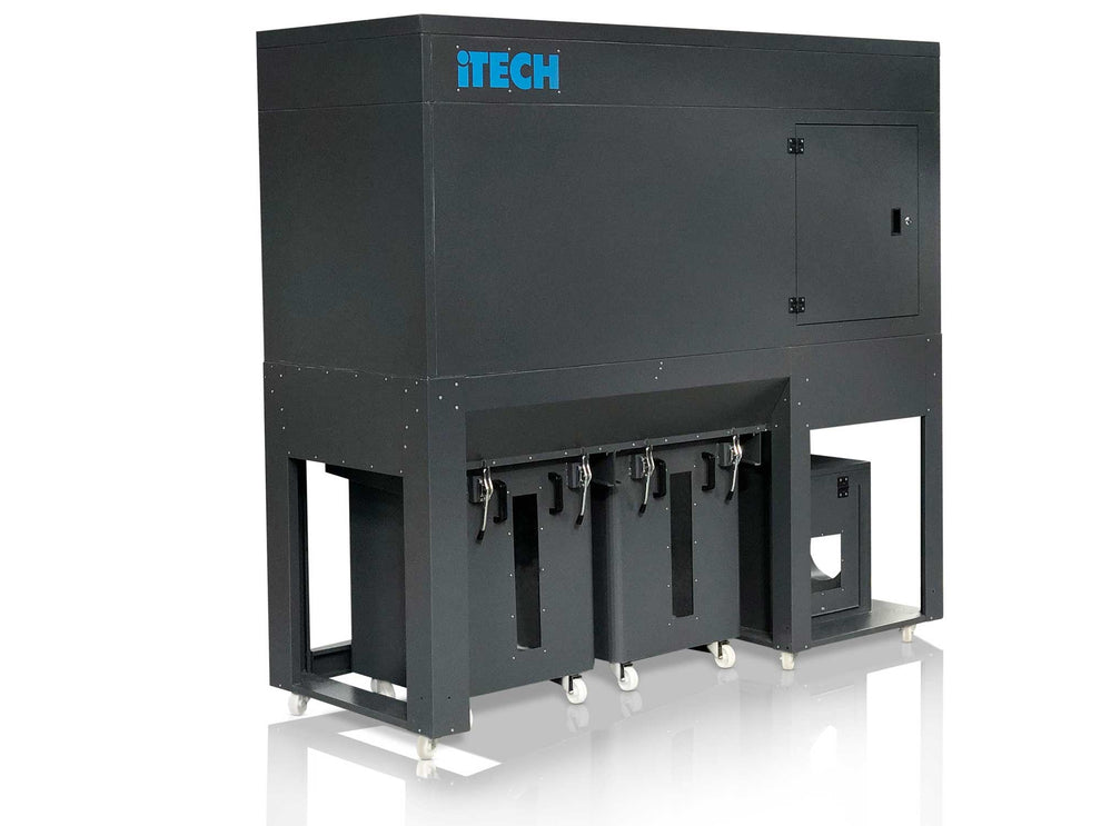 STK5000 ENCLOSED FINE DUST EXTRACTOR 5.5KW WITH 2 BINS – iTECH Machinery