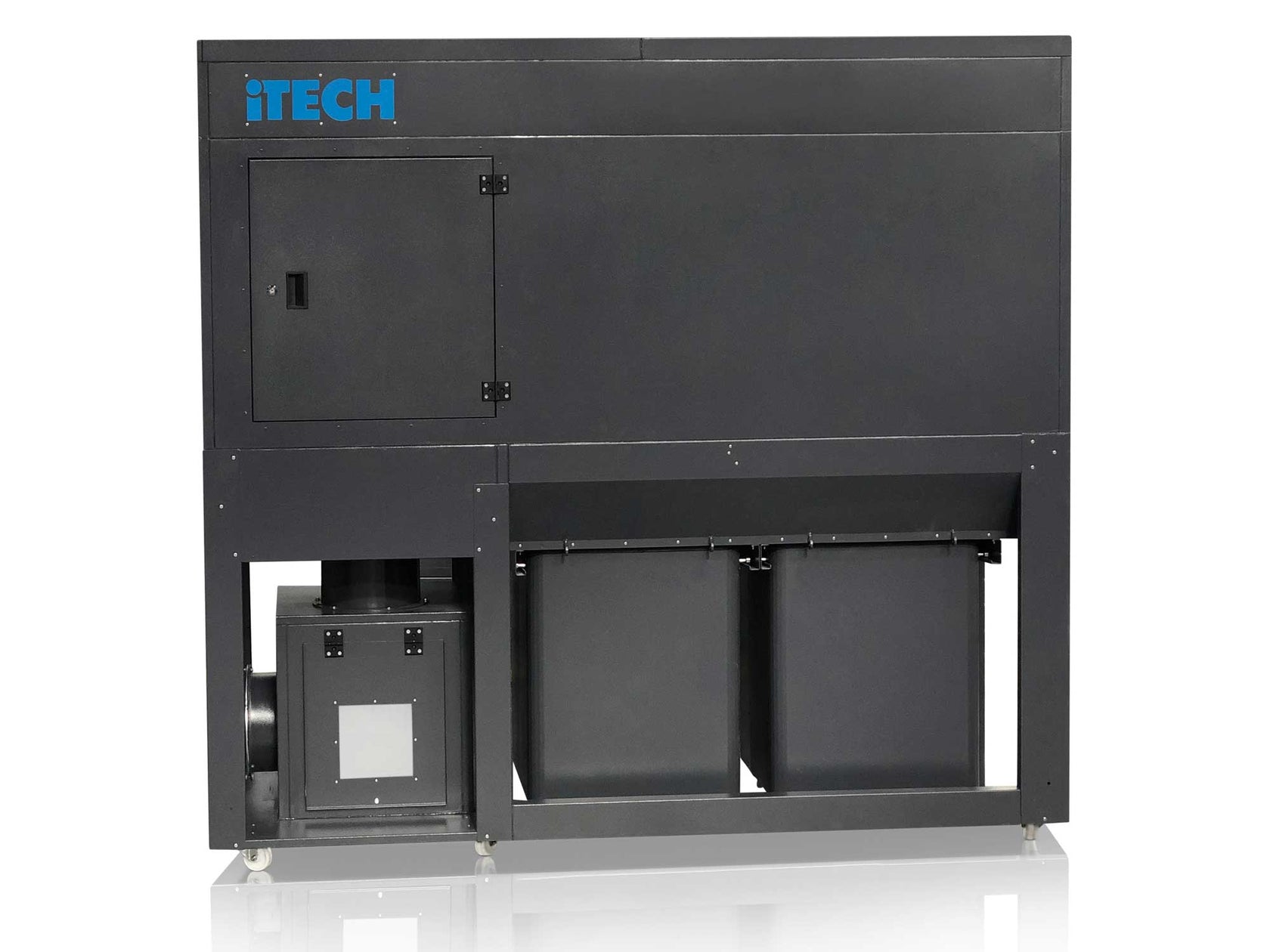 STK5000 ENCLOSED FINE DUST EXTRACTOR 5.5KW WITH 2 BINS – iTECH Machinery