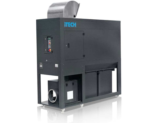 STK5000 ENCLOSED FINE DUST EXTRACTOR 5.5KW WITH 2 BINS – iTECH Machinery