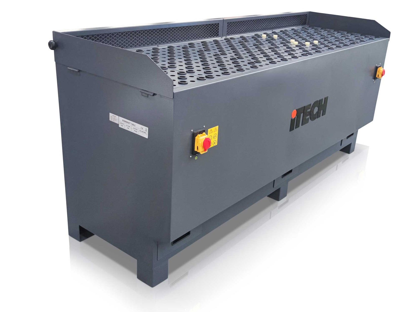 iTECH Down Draft Dust Extraction Table 2200mm 1ph – iTECH Machinery